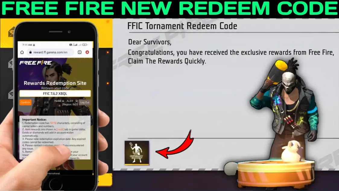 Free Fire Codes For Today, Thursday, December 28, 2023